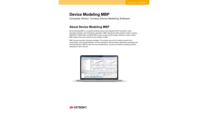 Device Modeling MBP | Keysight